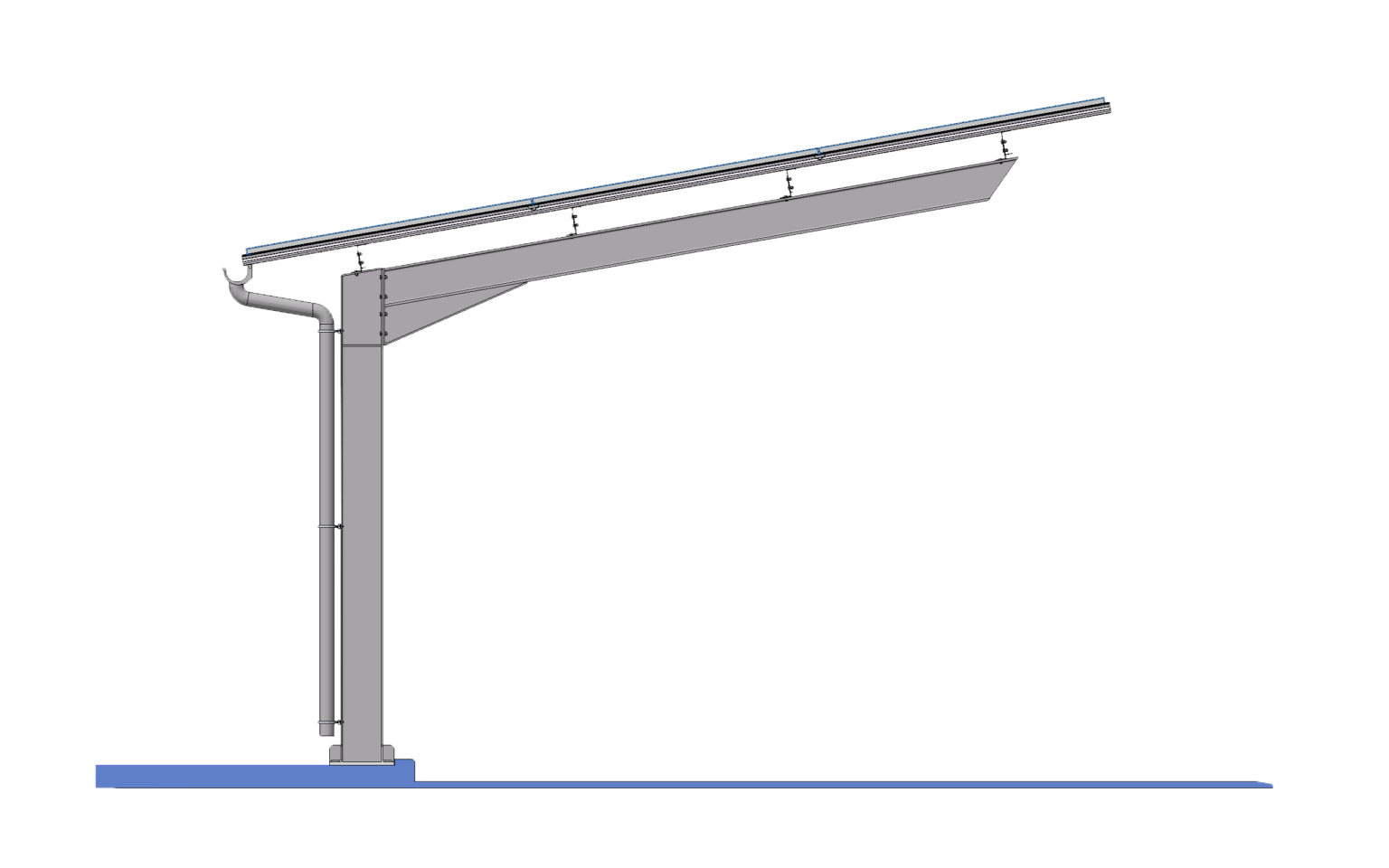 Ombrières photovoltaïques – Profil Evolution, Optima & Fixations